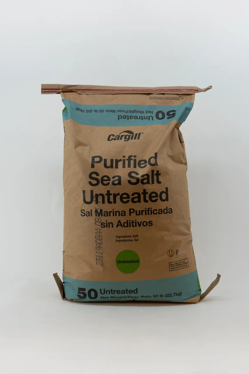 Cargill® Purified Sea Salt Untreated 50lb. - Puratos