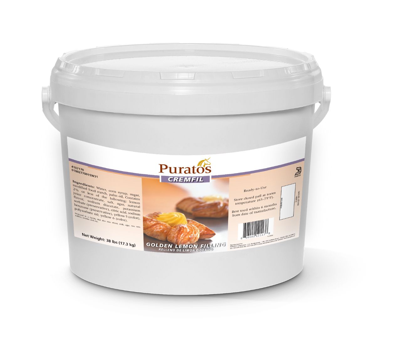 Cremfil Golden Lemon Filling - Puratos