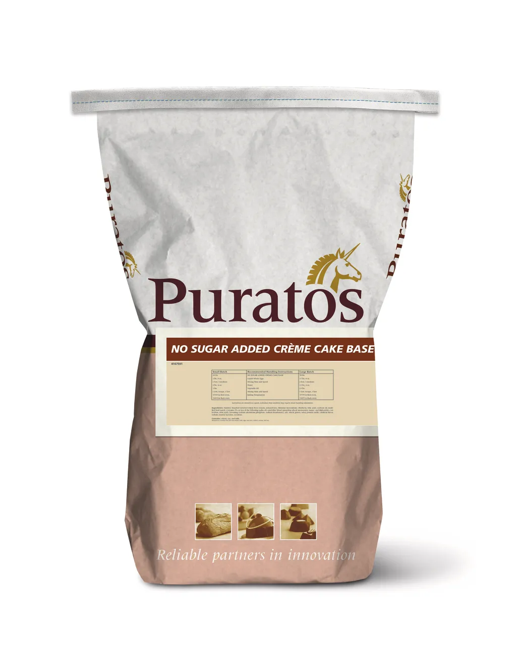 No Sugar Added Crème Cake - Puratos