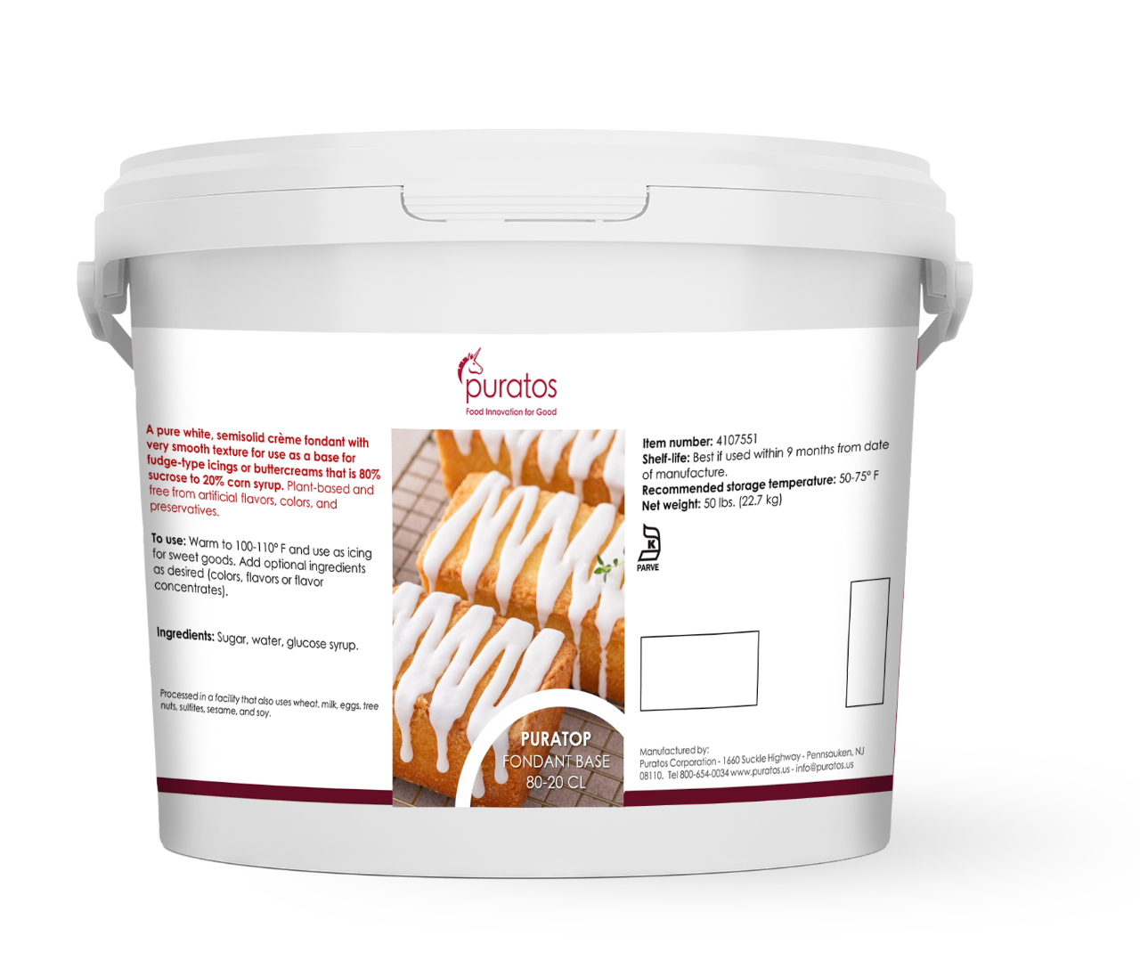 Puratop Fondant Base 80-20 CL - Puratos