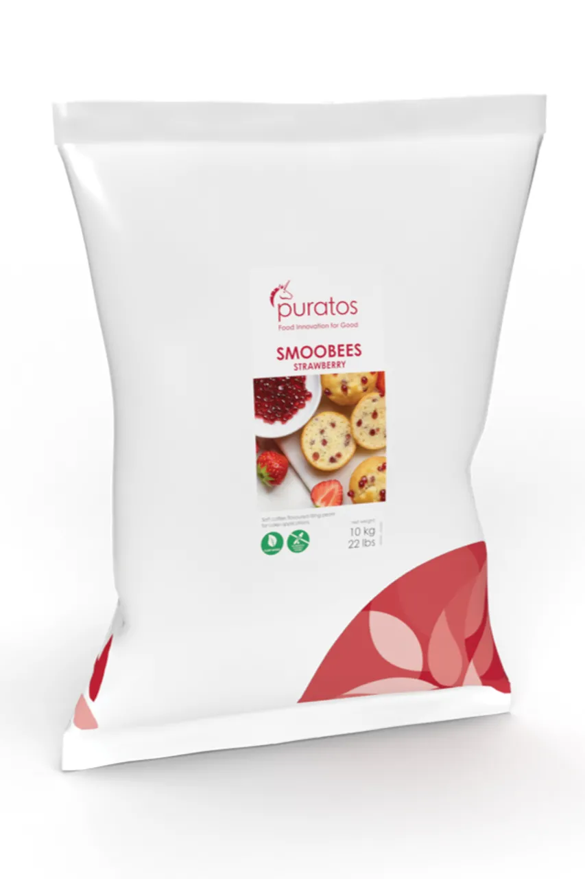 Smoobees Strawberry Filling Pearls - Puratos