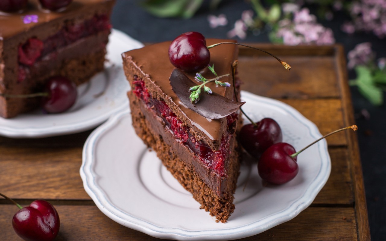 Chocolate Cherry Mousse Cake - Puratos
